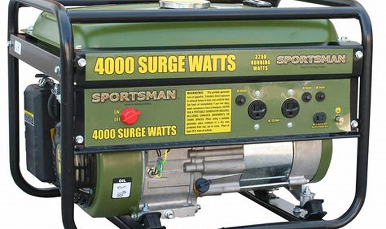 Best Sportsman Portable Propane Generators For Camping