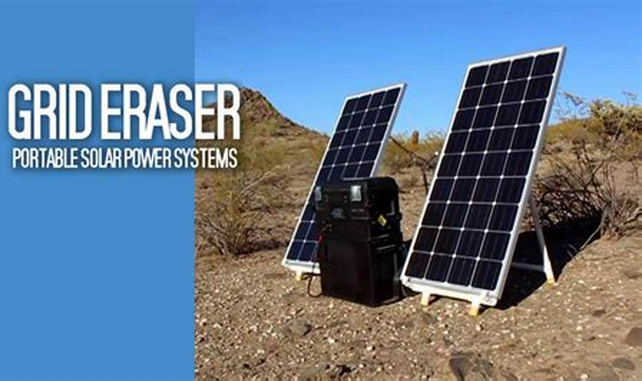 Grid Eraser Portable Solar Generator