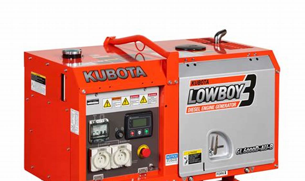 Best Kubota Portable Diesel Generators for 2024