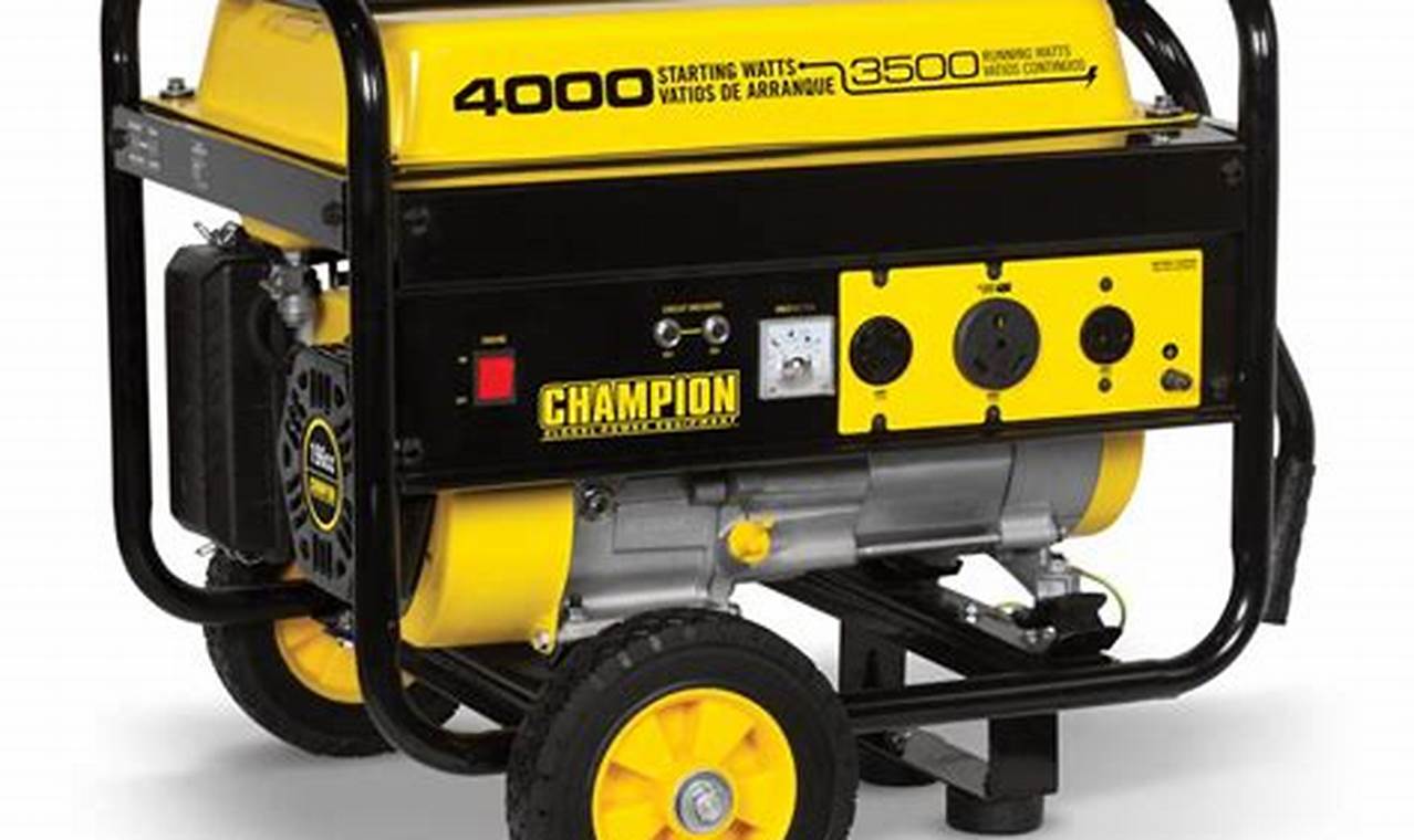 Best Portable Champion Generators: Reviews & Buying Guide