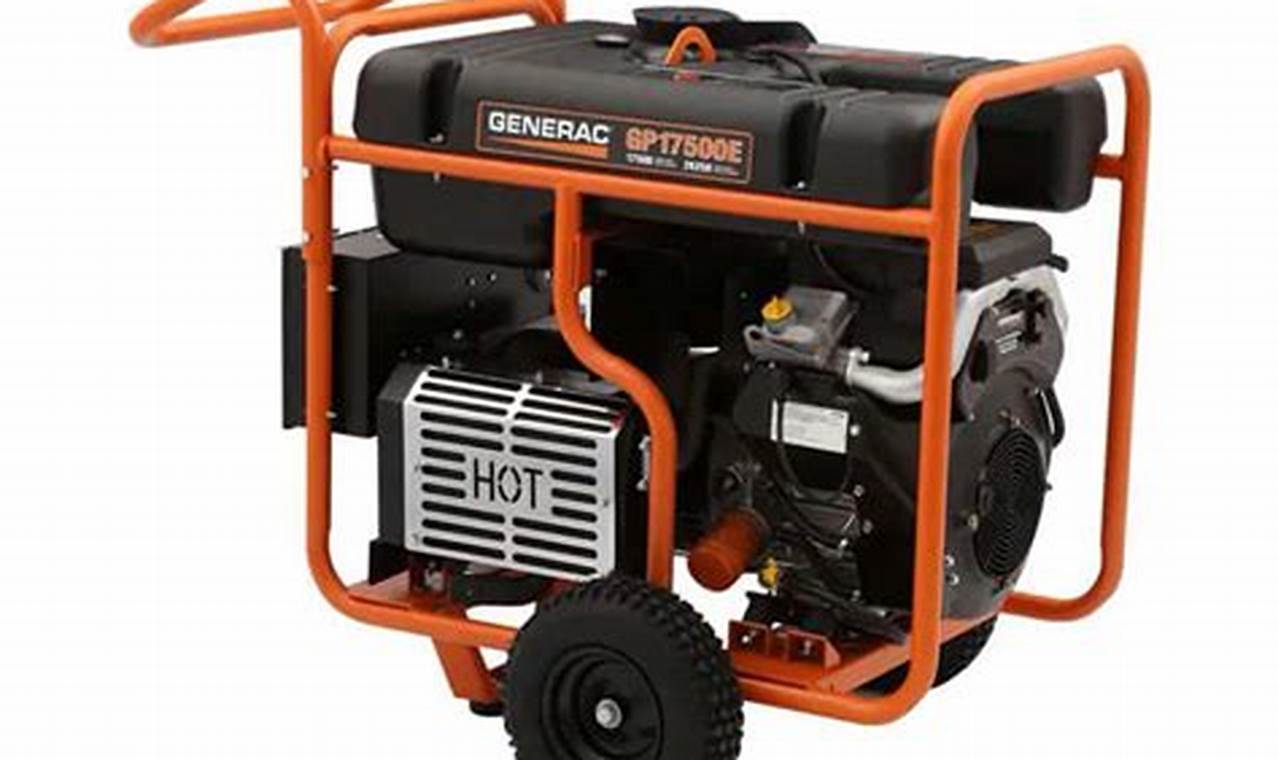 Powerful Generac GP17500E Portable Generator Review