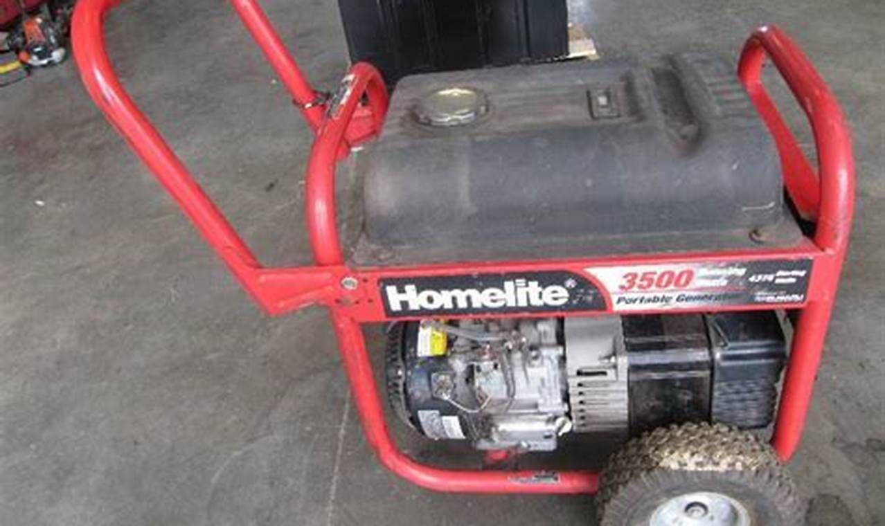 Reliable Homelite Portable Generator 3500 Reviews & Guide
