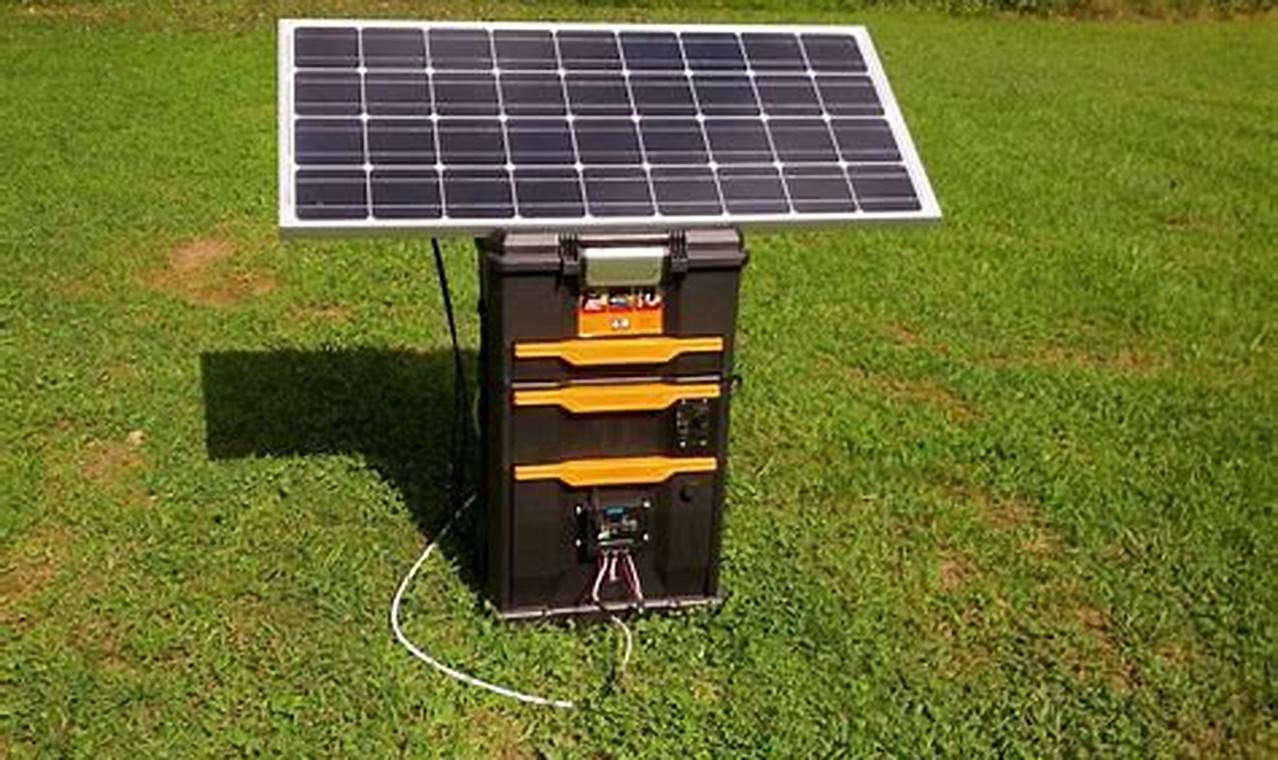 Portable Solar Power Generator Diy
