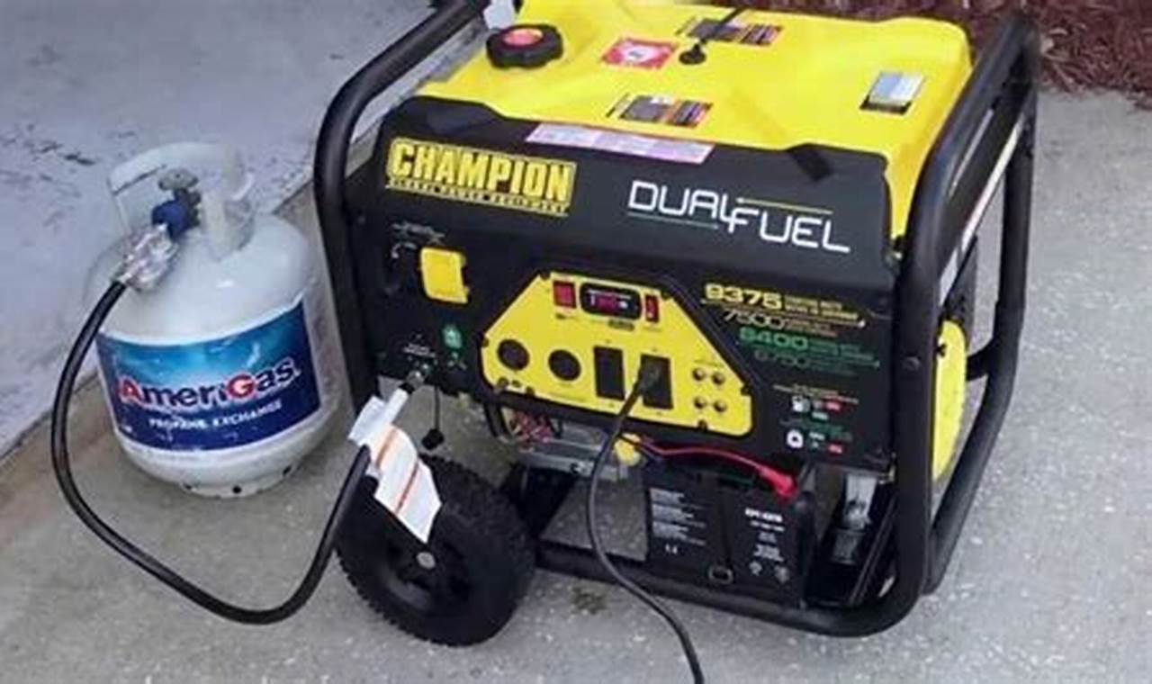 Propane Use in Portable Generators: A Guide