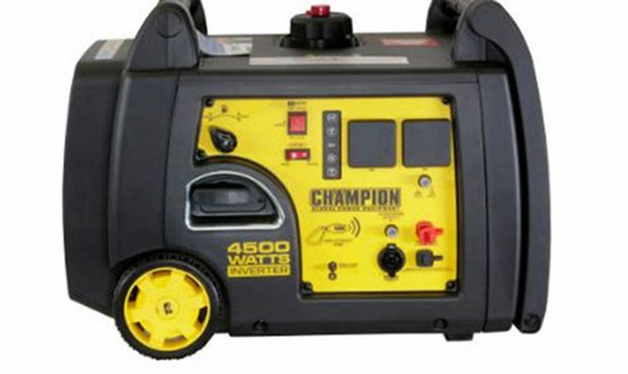 Champion's 4500w Portable Inverter Generator