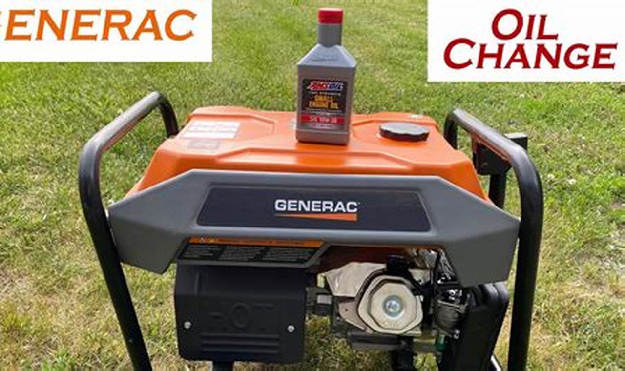 Easy Generac Portable Generator Oil Change Guide