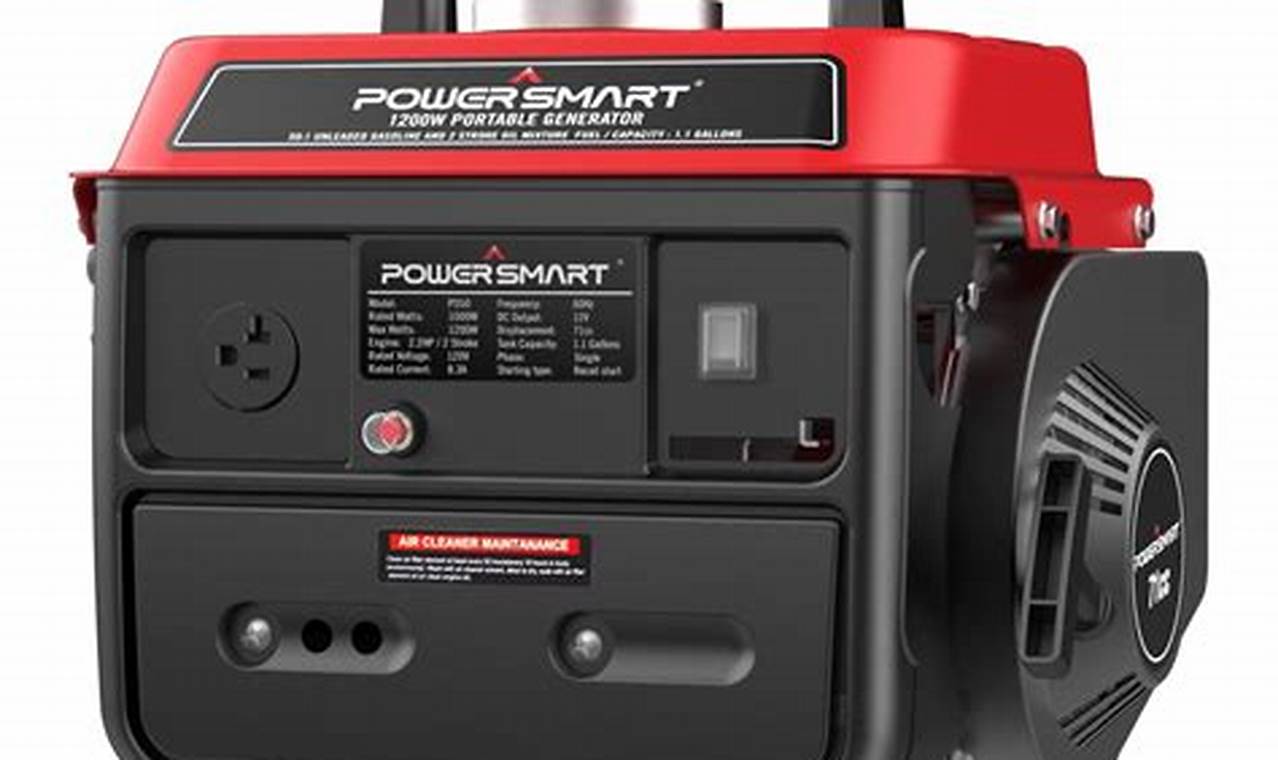 Best 1200w Portable Generators for Home & Outdoors