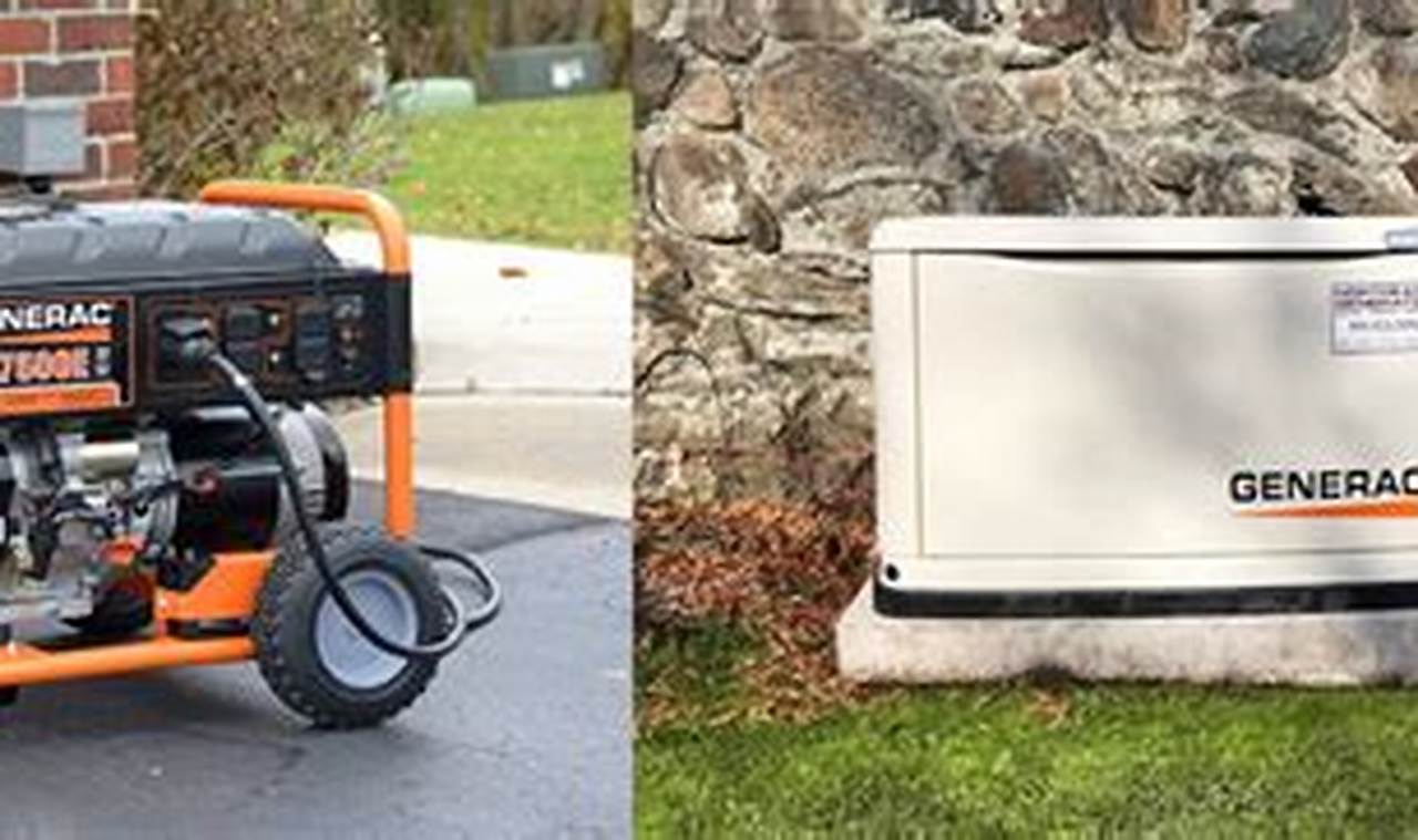 Best Standby vs. Portable Generators: 2024 Guide