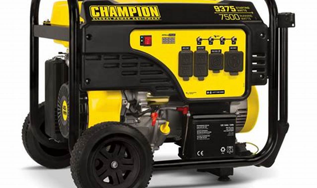 Best 7500 Portable Generators: Top Picks & Buying Guide