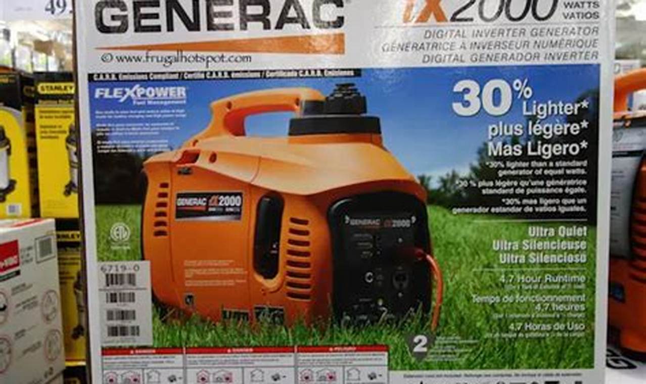Best Costco Generac Portable Generators: Reviews & Guide