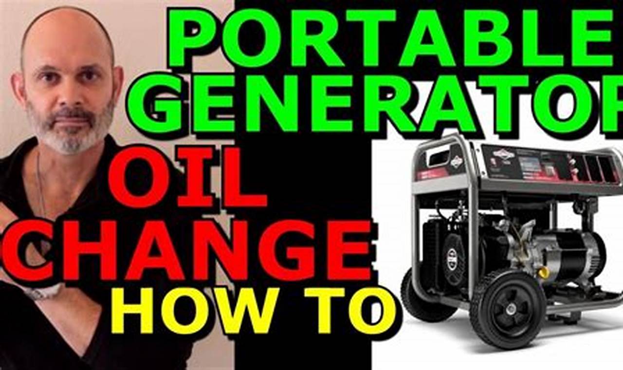 Portable Generator Oil Changes: How Often?