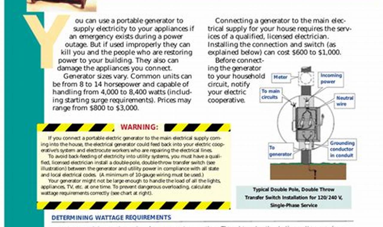 Easy Guide: Operate a Portable Generator Safely