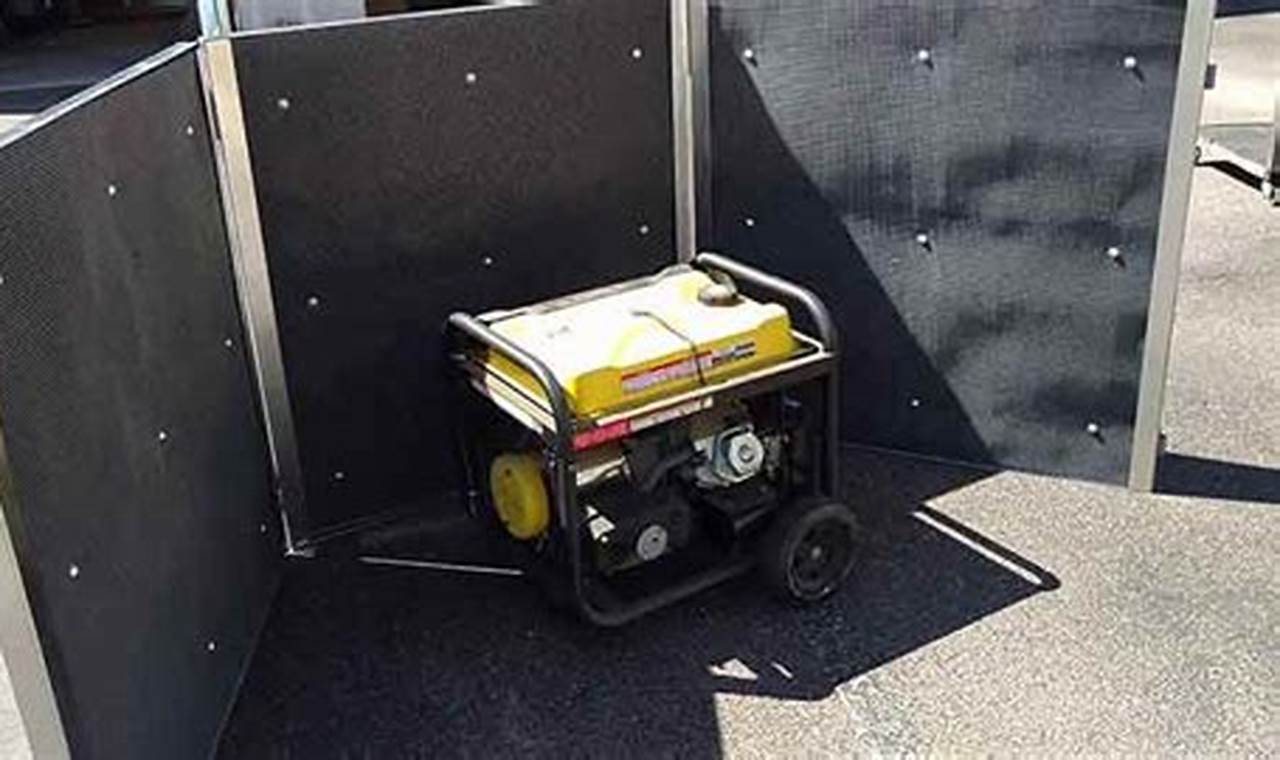 Quiet Portable Generators: Sound Barriers & Enclosures