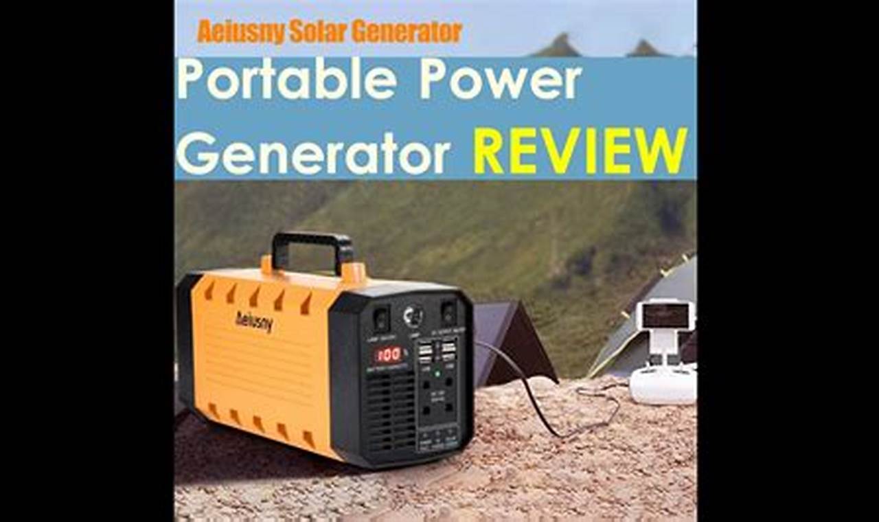 Best Aeiusny 500W 288Wh Portable Generator for Camping