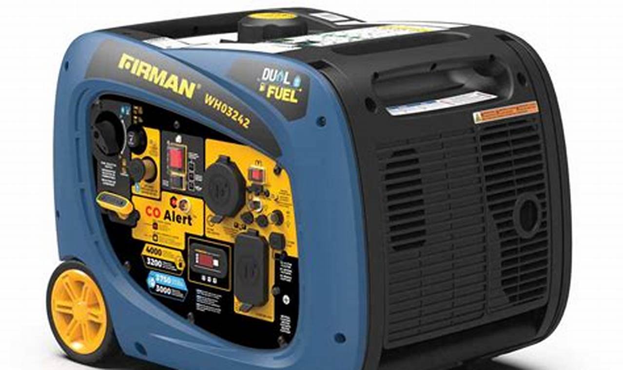 Firman Wh03242 Dual Fuel 4000w Inverter Portable Generator