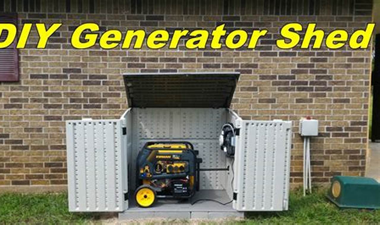 Best Outdoor Sheds For Portable Generators: Buying Guide