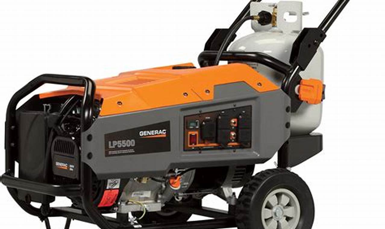 Portable Generac Propane Generator