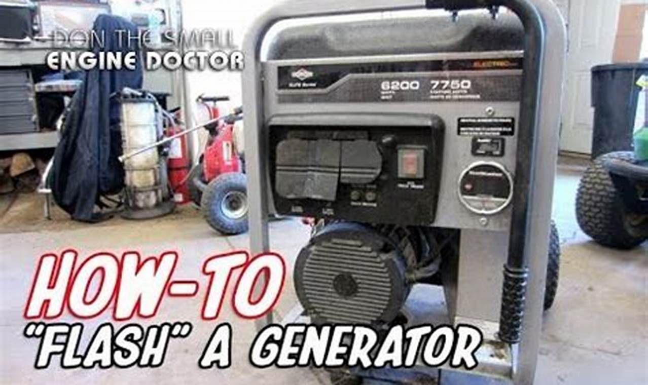 Guide to Flashing Portable Generators: Tips & Tricks