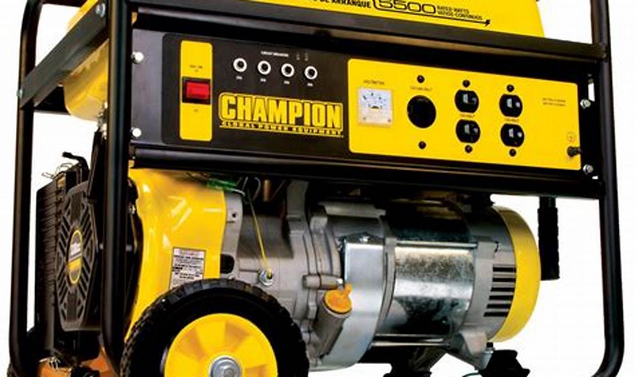 Top Champion Portable Gas Generators: A Guide