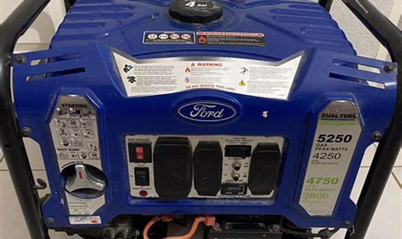 Best Ford Dual Fuel Portable Generators for 2024