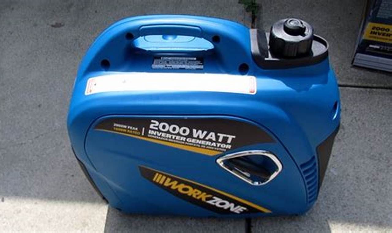 Best WorkZone 2000W Portable Inverter Generator Review Best WorkZone 2000W Portable Inverter Generator Review