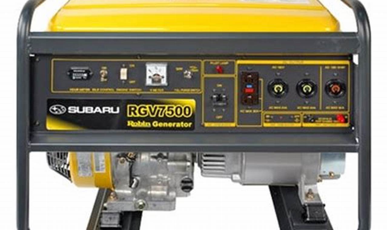 Top Subaru Portable Diesel Generators: A Guide