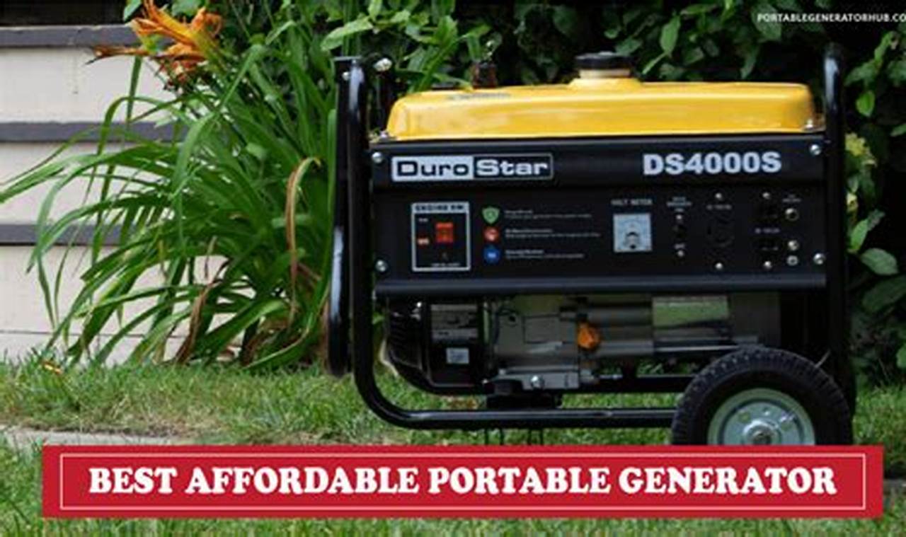 Best Affordable Portable Generators: Buying Guide