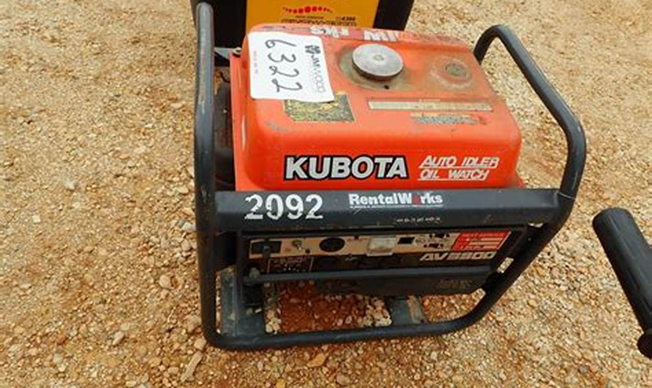 Portable Kubota Generator