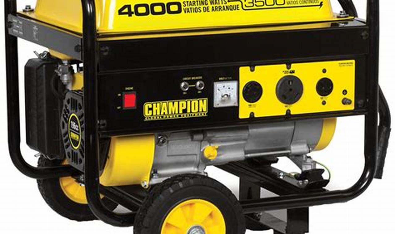 Top Champion Generators Portable for 2024