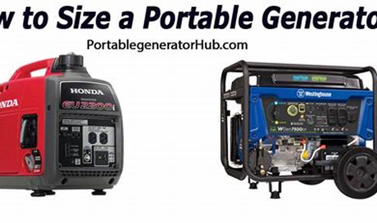How To Determine What Size Portable Generator I Need