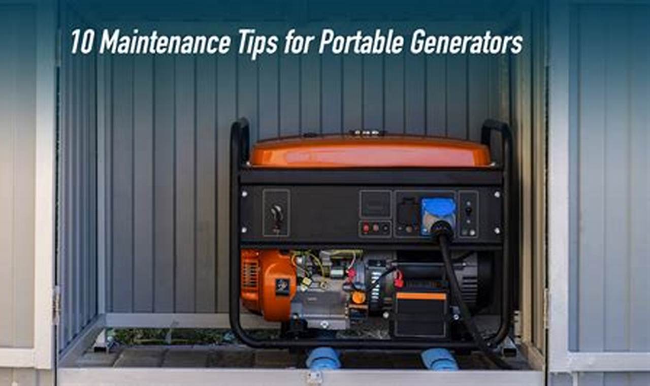 Essential Portable Generator Maintenance Tips & Tricks