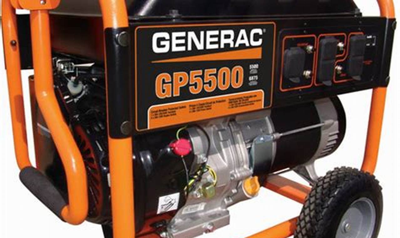 Powerful Generac GP Series 5500 Portable Generator Review