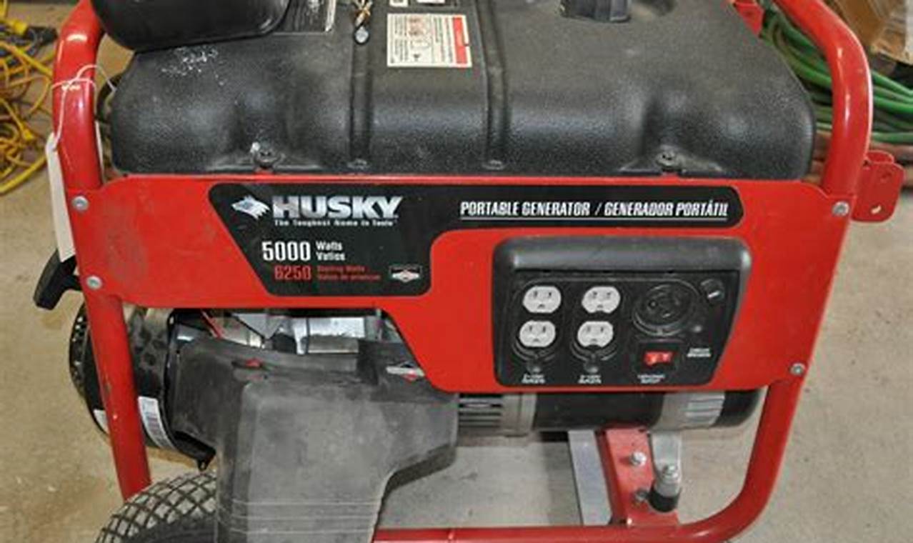Powerful Husky Portable Generator 6250 Review