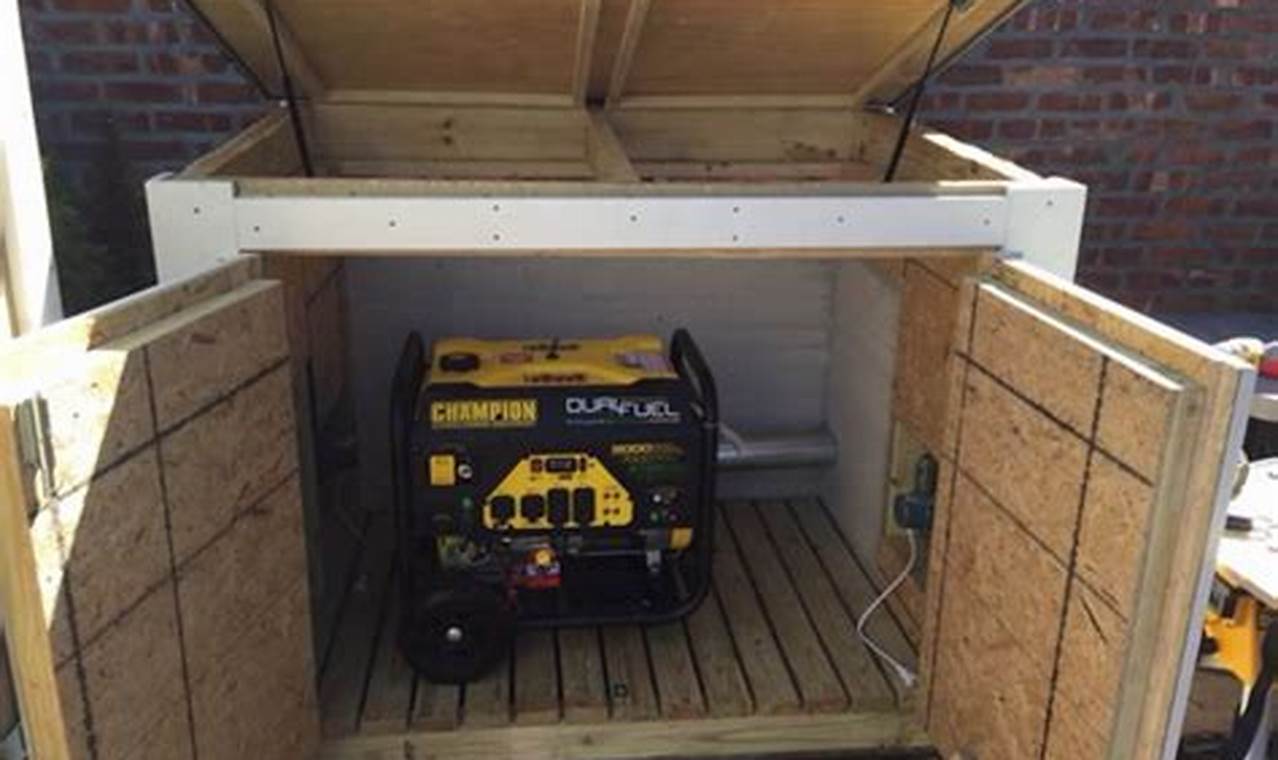 Top DIY Portable Generator Shelter Plans & Ideas