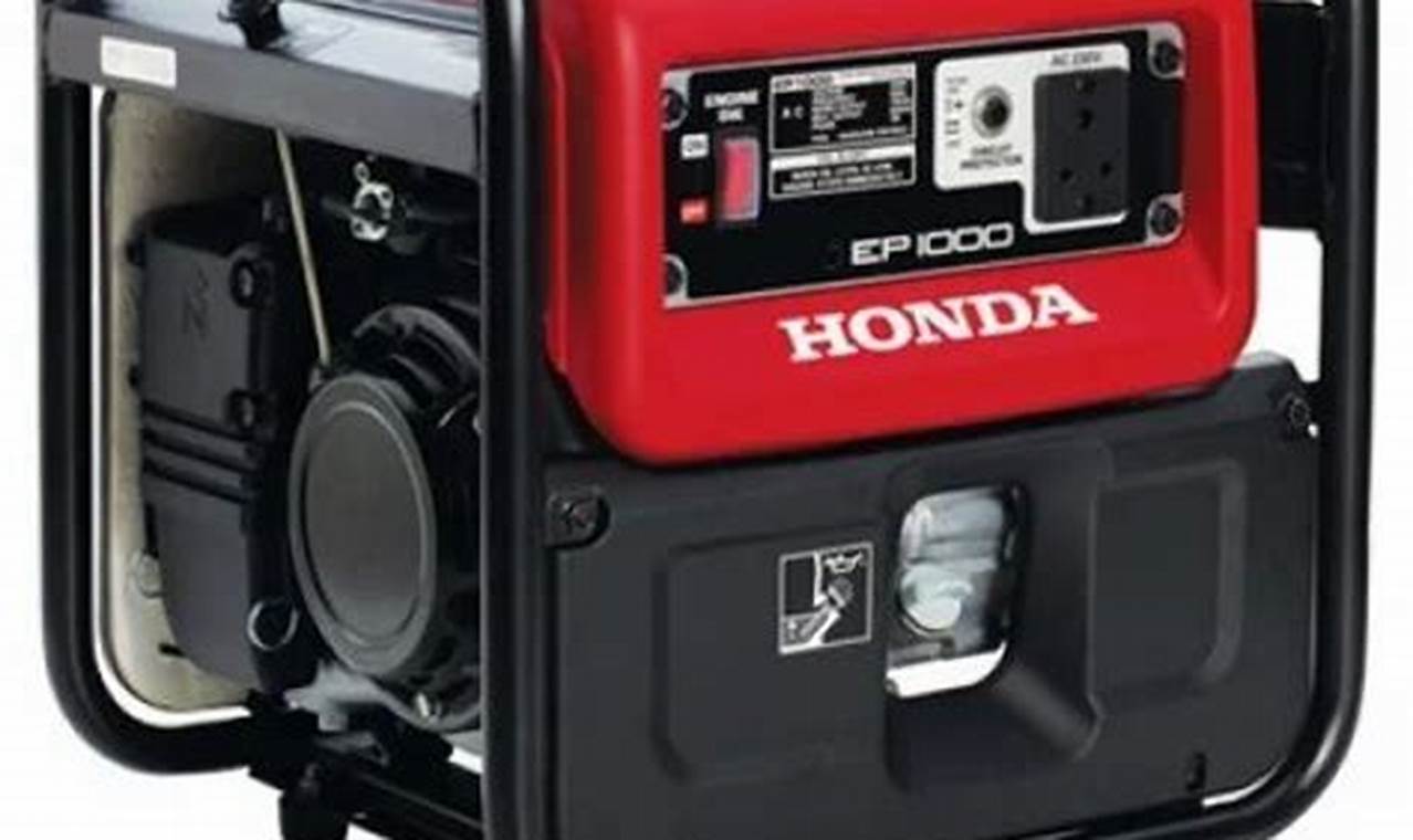 Reliable Honda EP 1000 Portable Generator Review