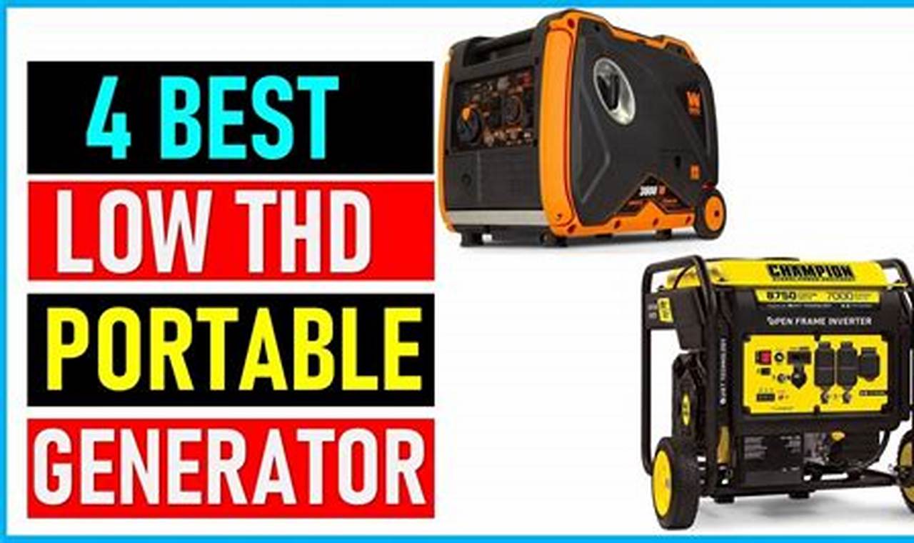 Top Quiet Portable Generators with Low THD (2024)