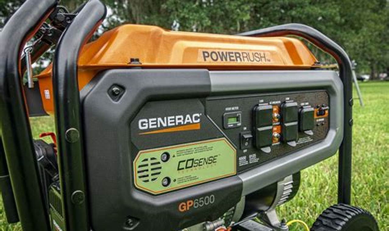 Top Generac 6500 Portable Generator Reviews & Ratings