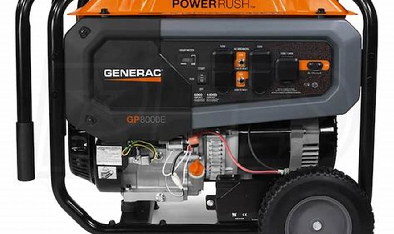 Powerful Generac GP8000E Portable Generator Review