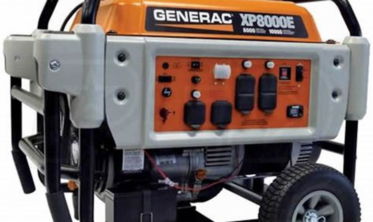 Powerful Generac XP8000E Portable Generator Review
