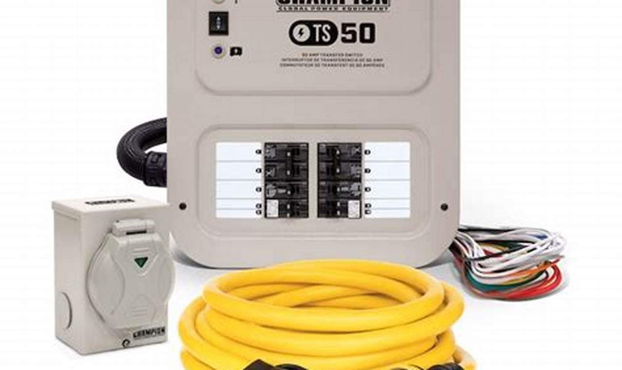 50 Amp Transfer Switch For Portable Generator