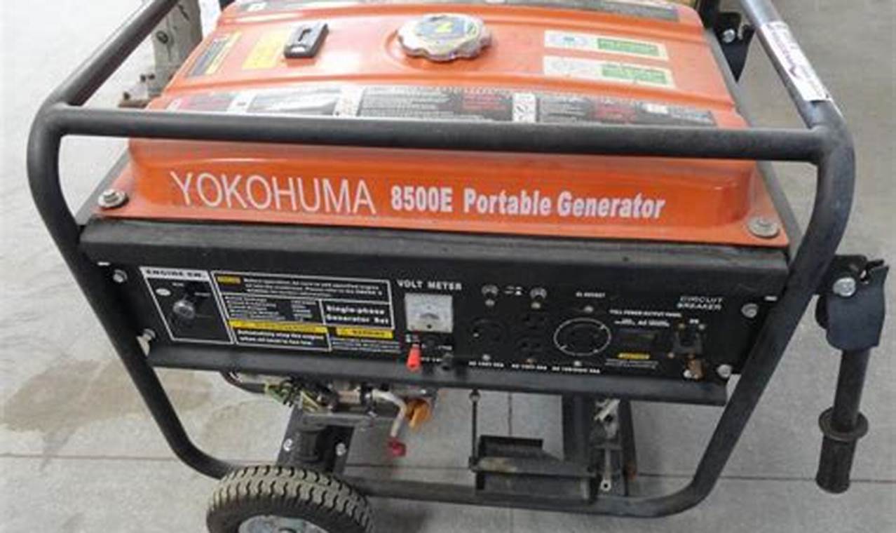 Powerful Yokohama 8500E Portable Generator: Review & Guide