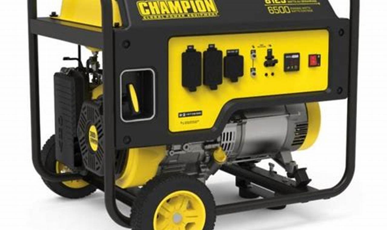 Powerful Champion 6500W/8125W Portable Generator Review