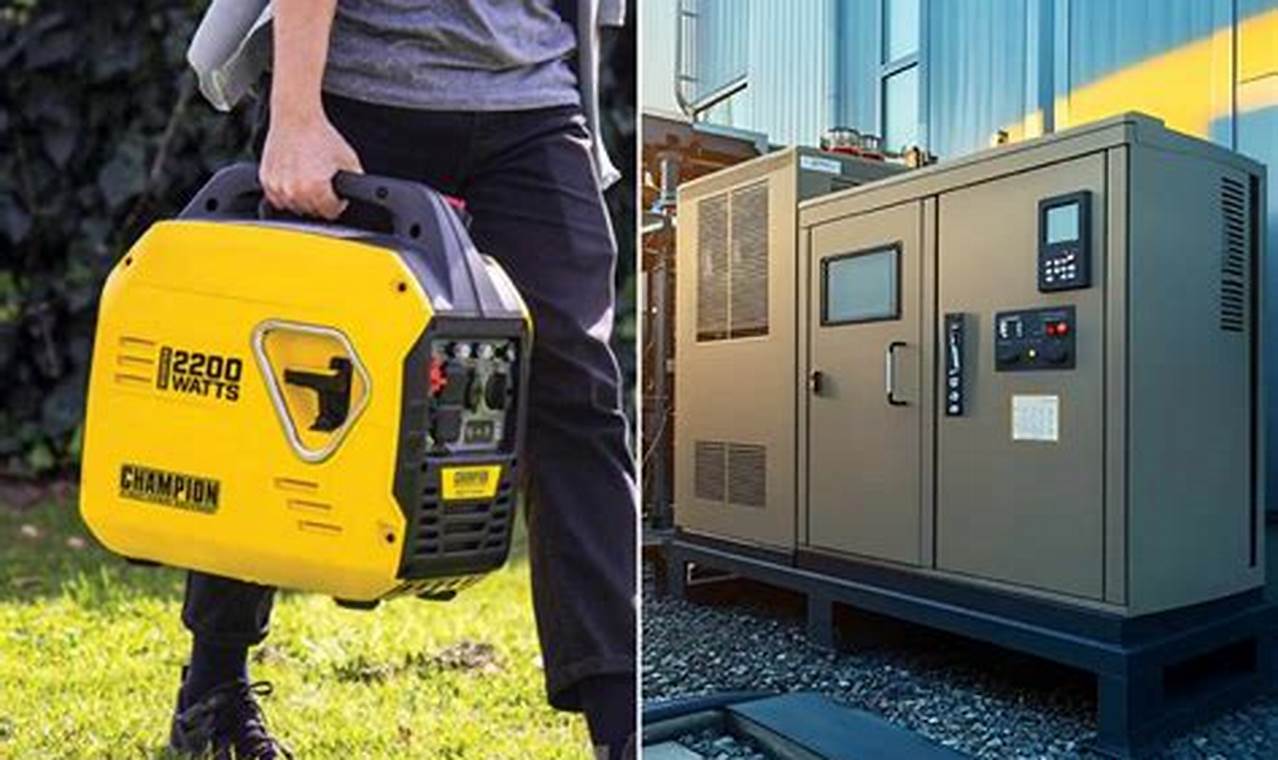 What's The Difference Between Inverter Generators And Portable Generators